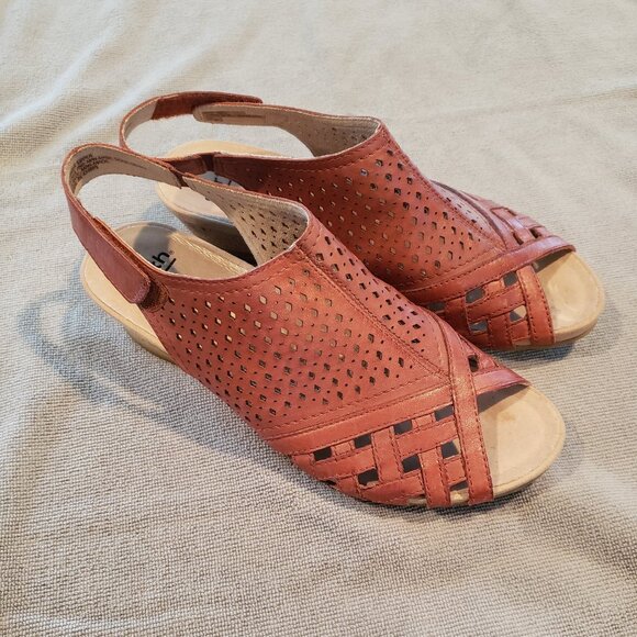 Earth | Shoes | Earth Leather Wedge Sandals Pisa Gilli | Poshmark